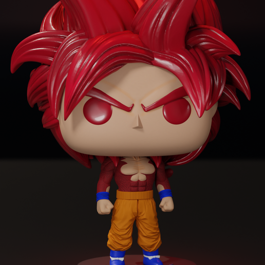 Stl File Goku Ssj4 Dragon Ball Daima Funko Style 3d Model 🐉 ・3d