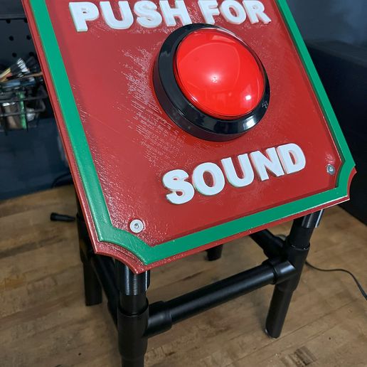 🌳 Push To Listen Lighted Sign・ STL File for 3D printing・Cults
