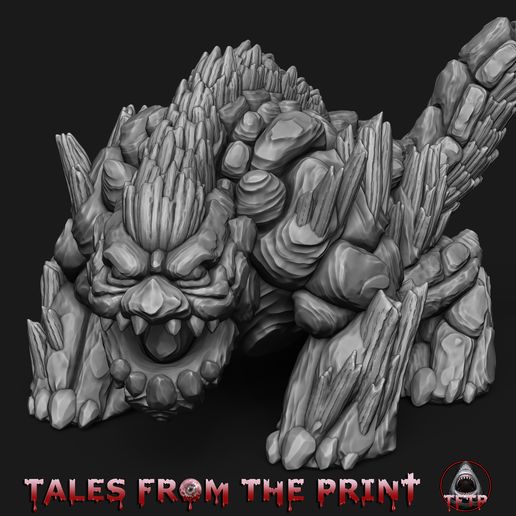 👹 Stone golem - Earth elemental - One part and multipart versions HIGH ...