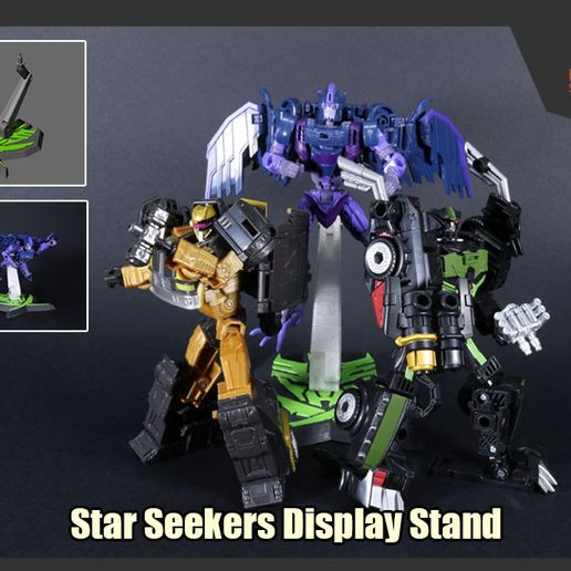 🤖 Transformers Star Seekers Display Stand・ 3D File for 3D printing・Cults