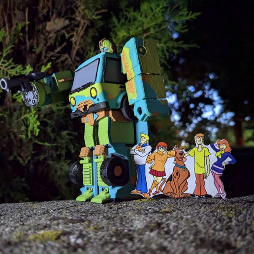 🚐 Autobot Mystery Machine (transformable, single print, no support ...