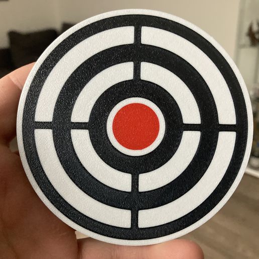 STL file Target coaster 🚩 (3MF)・3D print model to download・Cults