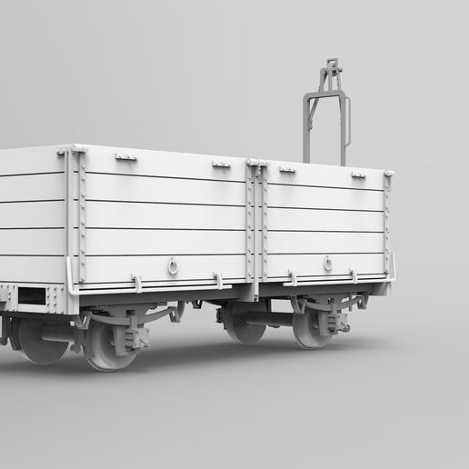 💭 Saxon Gondola G Scale・ STL File for 3D printing・Cults