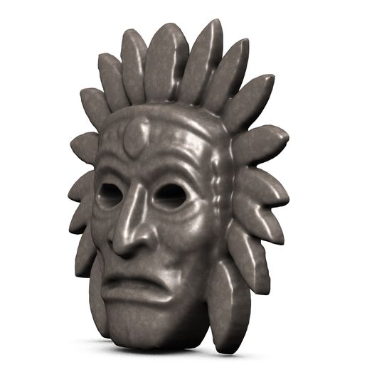 👾 Native american mask 11・ 3D File for 3D printing・Cults