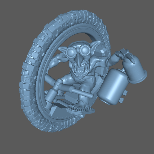 ⚔ Mini Gobo MonoWheel Bikers・Free 3D File for 3D printing・Cults