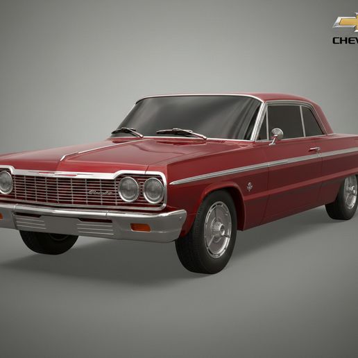 🚙 1964 Chevrolet Impala SS - Lowrider Icon & Full-Size Muscle 3D Print ...