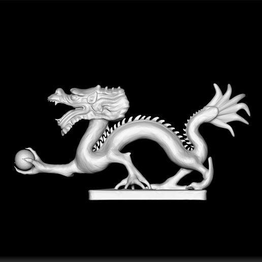 STL file China Dragon Model - Chinese Dragon STL - Dragon Sculpture ...