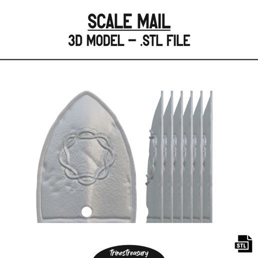 🟣 Twisted circle scale mail 3D models - STL files for 3D printing・ STL ...