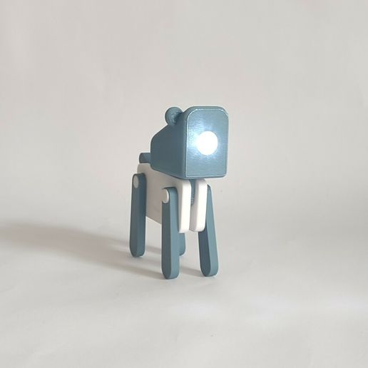 Free STL file Mini Dog Lamp 🐕 ・3D printer design to download・Cults