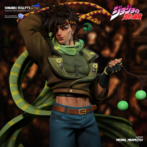 ♂️ Joseph Joestar | JOJO's Bizarre Adventure・ 3D File for 3D printing・Cults