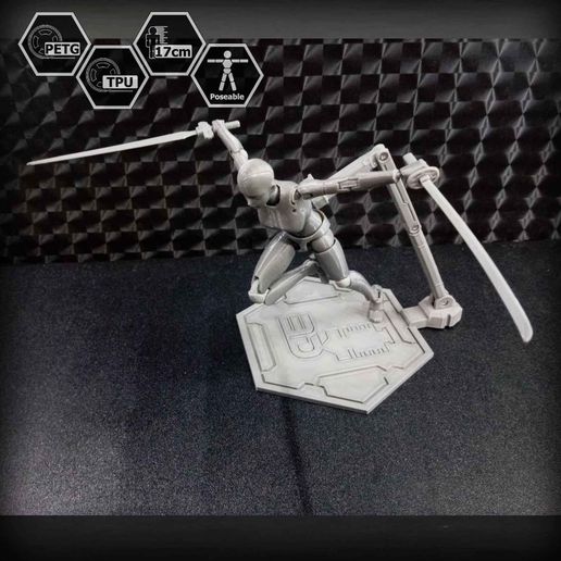 🤖 1/10 Scale TPU Joint Action Figure E.V.A 02・Free STL File for 3D ...