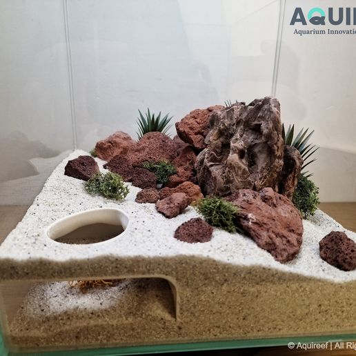 🌋 Volcano Terrarium & Aquarium Corner Cave | Fish Shelter & Terrarium ...