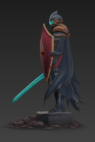🎲 Void Paladin - Knight of the Luminous Order STL (Grimdark Miniature ...