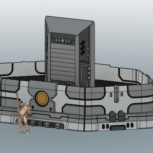 🏗️ Tau Tower Base・ 3D File for 3D printing・Cults
