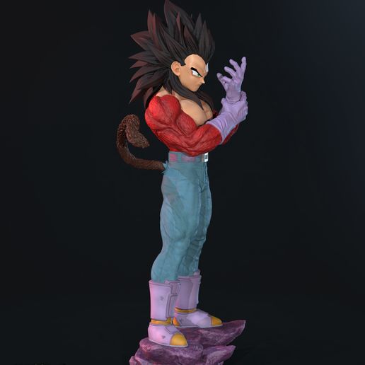 🐉 Vegeta SS4 - Dragon Ball GT・ STL File for 3D printing・Cults