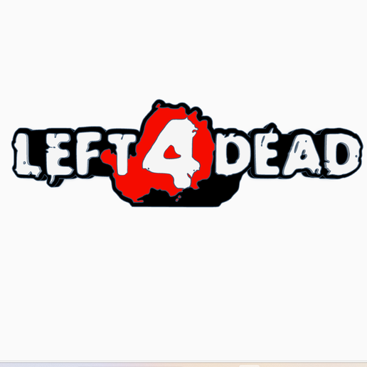 ⬅️ LEFT 4 DEAD Logo Display by MANIACMANCAVE3D・ STL File for 3D ...