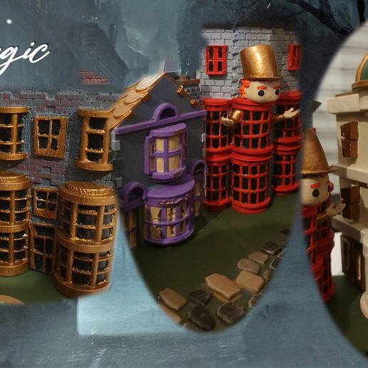 Download STL file DIAGON ALLEY HARRY POTTER • 3D printing model ・ Cults