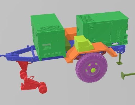 🚐 AN/MJQ-37 generator trailer in 35th scale・ STL File for 3D printing・Cults