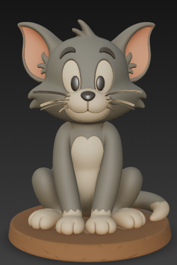 👾 Tom cartoon・ STL File for 3D printing・Cults