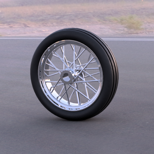 👴 Old School Dragster 16 inch wheel set. 1/24 scale.・ STL File for 3D ...