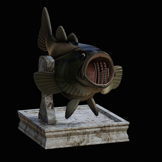 🐠 fish Largemouth Bass / Micropterus salmoides in motion 2 trophy ...