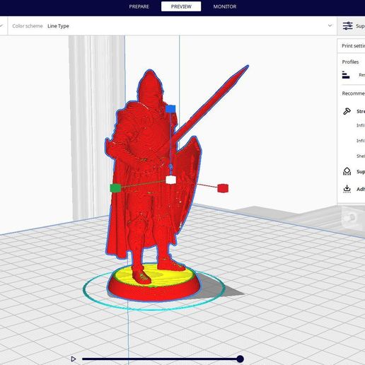 👾 medieval knight・ STL File for 3D printing・Cults