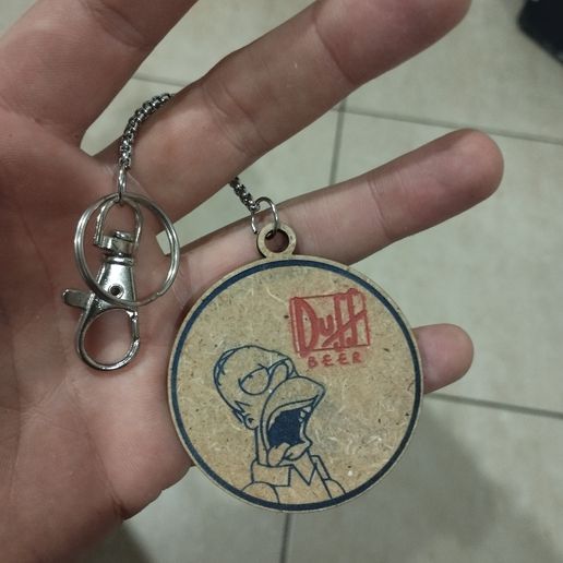 🗝️ Homer keychain・Archivo SVG Gratis para Impresión 3D y Mecanizado CNC ...