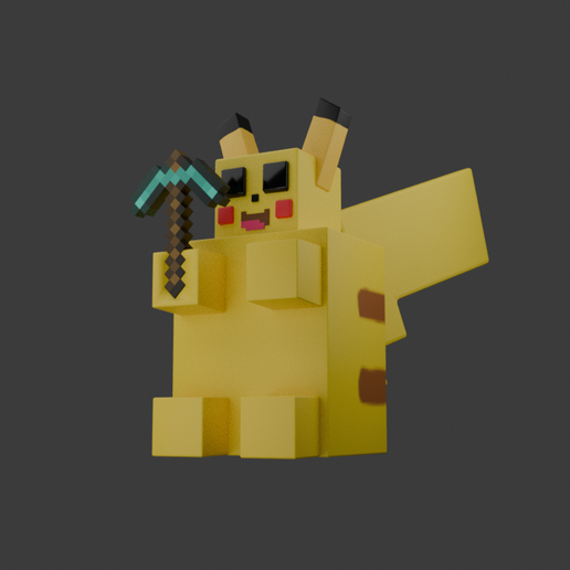 Free STL file Minecraft Pikachu 🦸 (3MF)・3D print design to download・Cults