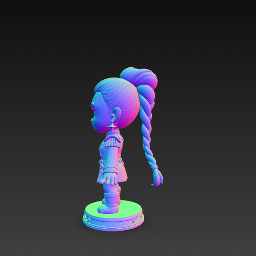 👧 K-Pop Demon Hunters - Chibi Idol Trio (STL) | 3D Printable Girl Group ...