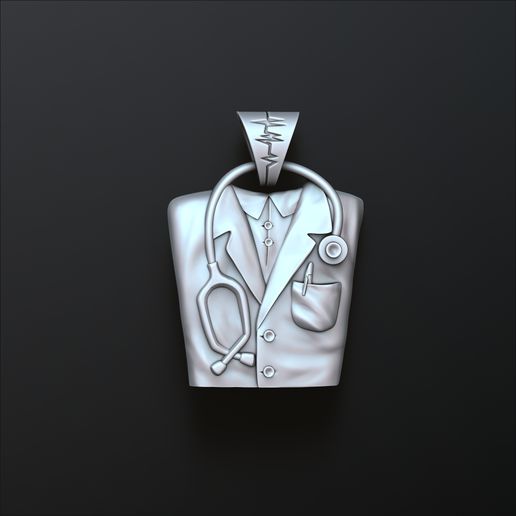 3D file Doctor Pendant 3D print model 🩺 ・Template to download and 3D ...