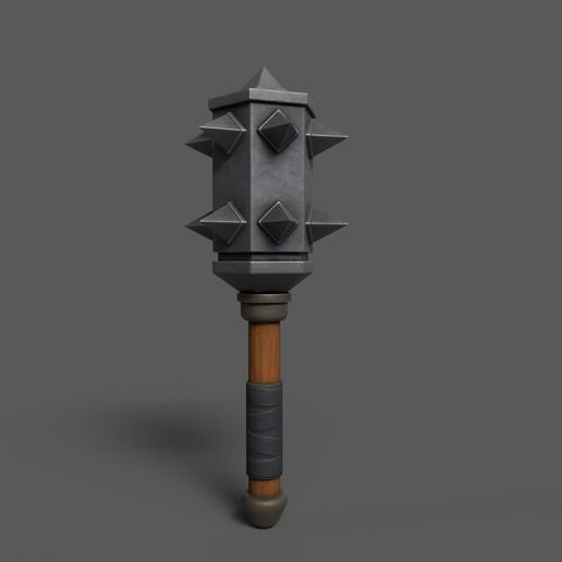 3D file Maces weapon with spikes 🔫 ・3D printable model to download・Cults