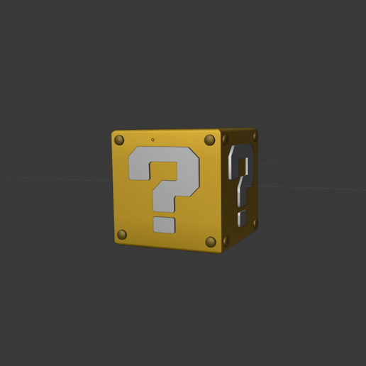 🎲 Block 1 Super Mario・Free STL File for ・Cults