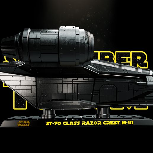 🪒 Razor Crest Ship - Star Wars 3D Models - Tested and Ready for 3D ...