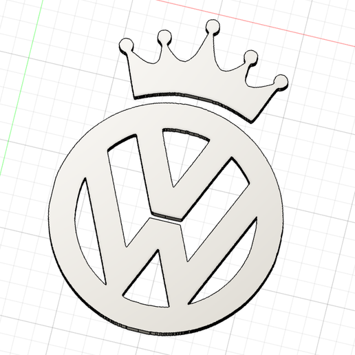Free 3MF file VW LOGO 🎨 ・3D printable object to download・Cults
