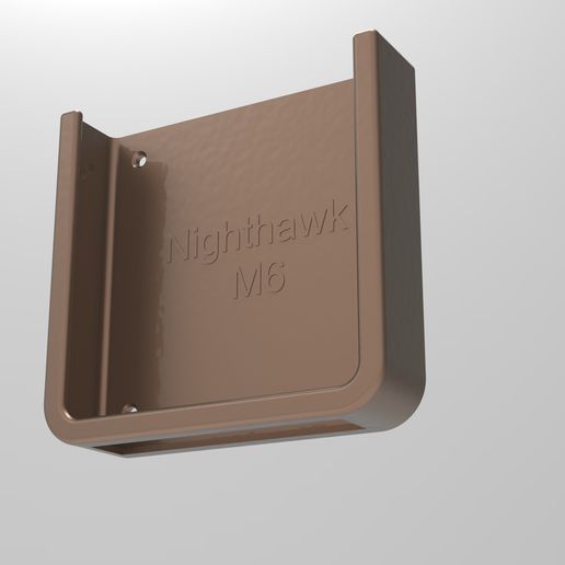 STL file Nighthawk M6 Wall Mount 🏢 ・3D printer model to download・Cults