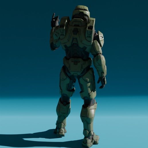 😇 Halo Master Chief Low Poly・ STL File for 3D printing・Cults