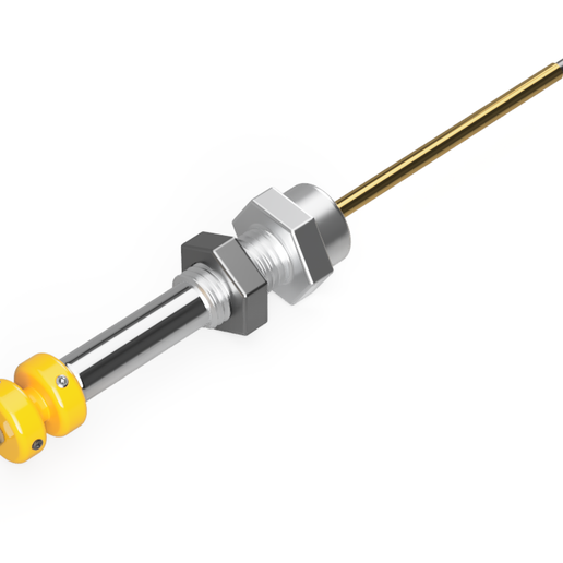 Cessna Mixture Lever — CAD & STL (Vernier Push‑Pull with Micro‑Adjust ...