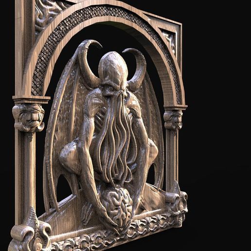 STL file Cthulhu CNC STL file 📁 ・3D print model to download・Cults