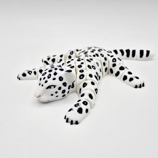 🌨️ Flexi Snow Leopard・ STL File for 3D printing・Cults