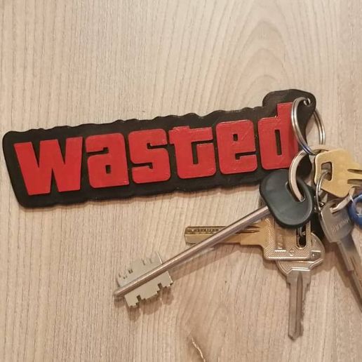 3D file Pendant "Wasted" 🗝️ ・3D printable model to download・Cults
