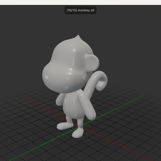 STL file Monkey Animal Crossing Inspired 🐒 ・3D print object to download・Cults