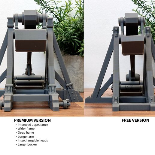 🎲 Premium Working Trebuchet – Enhanced 3D Printable Siege Engine by ...