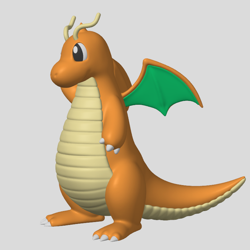 🧸 Dragonite Multicolor・ 3D File for 3D printing・Cults
