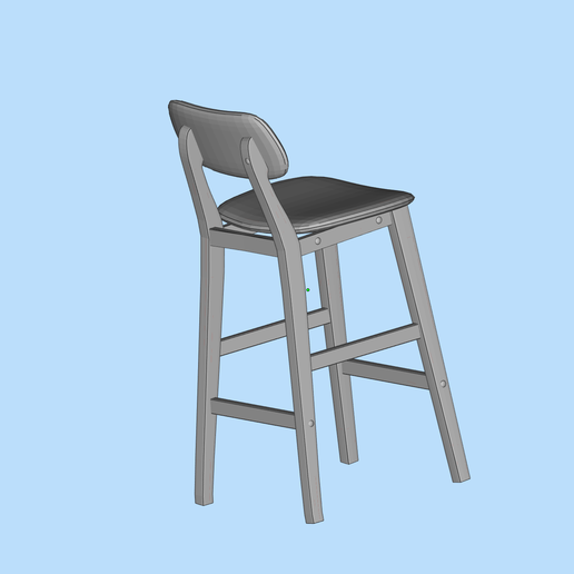💺 High stool seat bar stool 02 doll stool digital scene model・ STL File ...
