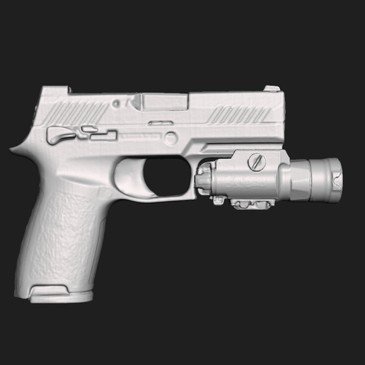 STL file Sig Sauer P320 M18 Surefire XH 35 Real Size Scan 3D Gun Mold 🩻 ...