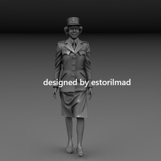🪖 WW2 BRITISH MILITARY SECRETARY・ STL File for 3D printing・Cults