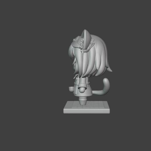 👧 Girl Cat Chibi Fantasy・ STL file for 3D printing・Cults