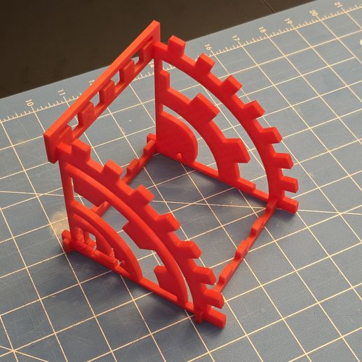 🎨 Cog Themed paint brush holder・ STL File for 3D printing・Cults