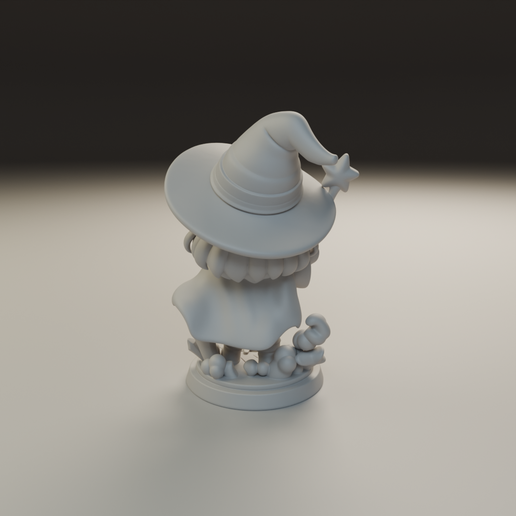🧙‍♀️ little witch chibi・ 3D File for 3D printing・Cults