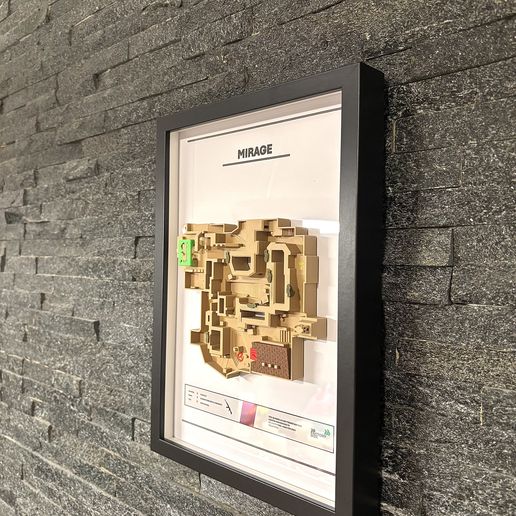 3D file 3D Printed Gaming Map "Mirage" - Inspired by Counter Strike 🗺️ ...
